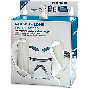Bausch Lomb 8565 Sight Savers Lens Cleaning Station, 6 1/2-Inch x 4 3/4-Inch Tissues