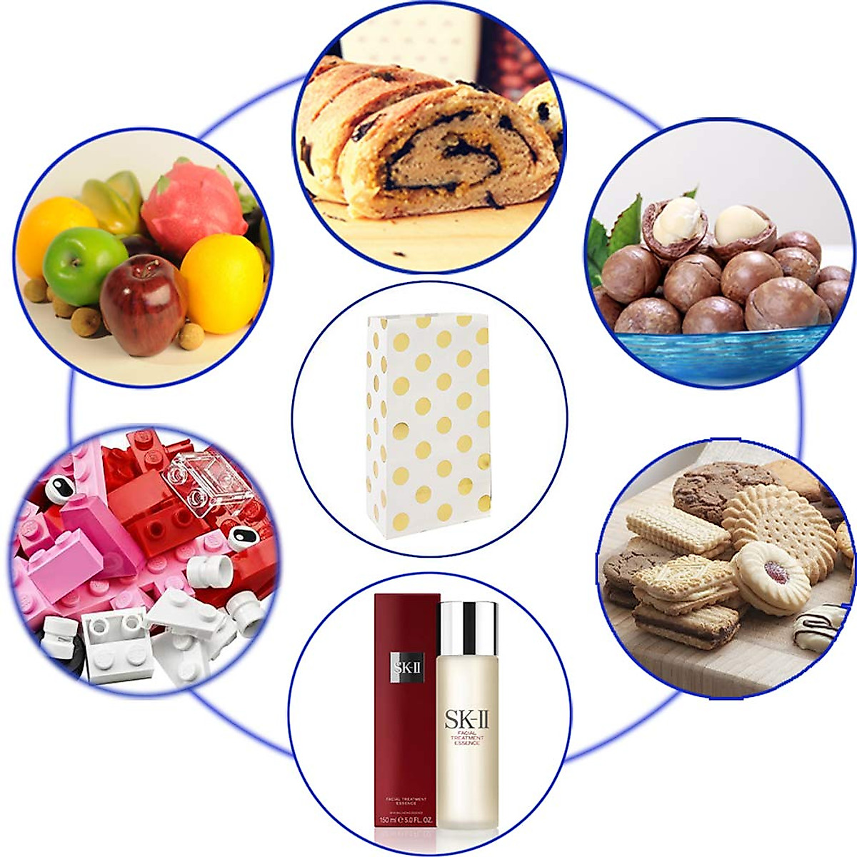 25 PCS Black Kraft Paper Bags Polka Dot Paper Lunch Bags for Kid’s Birthday Party Supplies by ADIDO EVA（5.1 x 3.1 x 9.4 in Black）