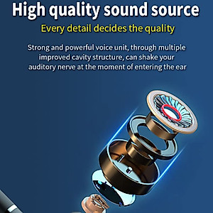 Wireless Bluetooth Handsfree Single Earphone Headset for iPhone Samsung Android, Black