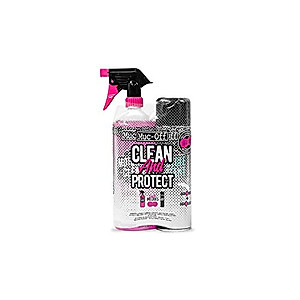 Muc Off Motorcycle Care Duo Kit - Motorcycle Cleaning Kit, Motorcycle Detailing Kit - Includes Motorcycle Cleaner and Protection Spray