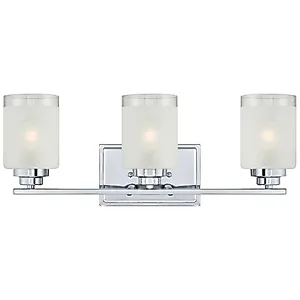 Westinghouse 63438A Hansen 3 Light Indoor Wall Fixture, Chrome
