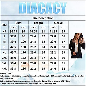 DIACACY Women Solid Color Notched Blazer Suit Open Front Loose Fit Blazer Jacket Cardigan red L