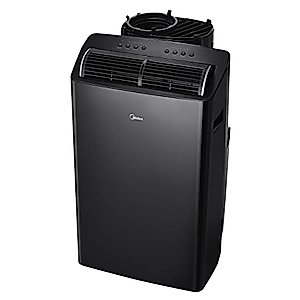 Midea Duo 14,000 BTU (12,000 BTU SACC) Smart HE Inverter Ultra Quiet Portable Air Conditioner with Heat-Cools Up to 550 Sq. Ft., Works with Alexa/Google Assistant, Includes Remote Control & Window Kit