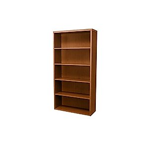 HON Valido 11500 Series Bookcase, 5 Shelves, 36 W by 13-1/8 D by 71 H, Bourbon Cherry