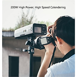 Godox AD200 Pro AD200Pro Strobe Pocket Flash, 200W TTL Outdoor Flash HSS Speedlite 1/8000s, Powerful Li-ion Battery, with Godox XPro-N TTL Wireless Flash Trigger Compatible for Nikon Camera