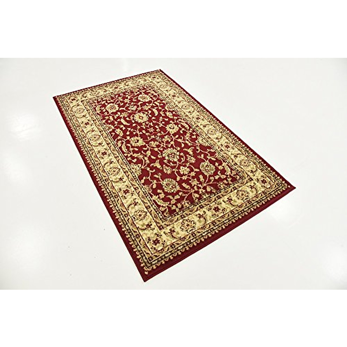 Unique Loom Voyage Collection Traditional Oriental Classic Intricate Design Area Rug (3' 3 x 5' 3 Rectangular, Red/Gold)