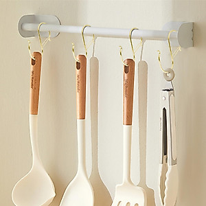 HCTESCO 4.96inch Gold Large S Hooks for Hanging Heavy Duty - Perfect for Plants, Closets, and More! (16)