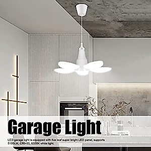 LED Garage Light Foldable Deformable High Brightness Energy Saving Lamp for Various Spaces Deformable Lamp,Garage Light