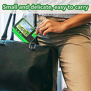 Retro Video Games Console for Kids Adults Built-in 308 Classic Electronic Game 3.0'' Screen Mini TV Games Console Support TV Output and USB Charging Birthday Xmas Gift for Boys Girl 4-12 (Green)