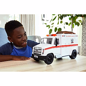Mattel WWE Slambulance Wrekkin' Vehicle Breakaway Ambulance, for 6-Inch Action Figure