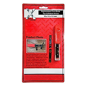 Xcalibur Tooling 2" x 1/2" Double Edge Tungsten Carbide Scraper Blades - Fits 100X Blade - 50 x 12 x 1.5 mm (Pack of 10)