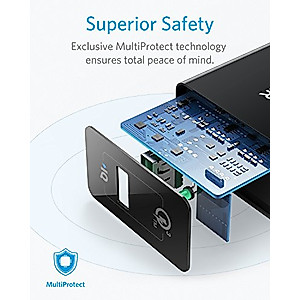 Quick Charge 3.0, Anker 18W 3Amp USB Wall Charger (Quick Charge 2.0 Compatible) Powerport+ 1 for Anker Wireless Charger, Galaxy S10e/S10/S9/S8/Plus, Note 9/8, LG V40/V30+, iPhone, iPad and More