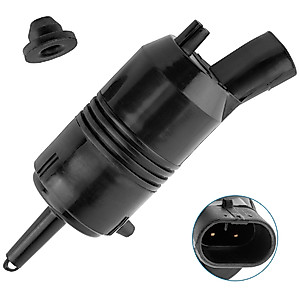 BOXI Windshield Washer Pump Compatible for Chevy GMC Buick Cadillac Vehicles - Century LeSabre DeVille Escalade Astro Avalanche Silverado Suburban Tahoe Sierra Savana | Replace# 22127652 22127653