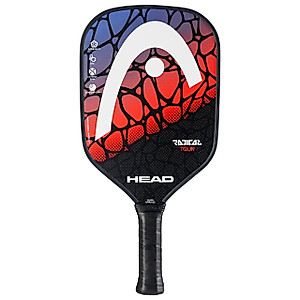 HEAD Radical Tour Classic Graphite 2 Paddle Bundle with Tour Team Drawstring Bag, 3-Pack Penn Outdoor Pickleballs