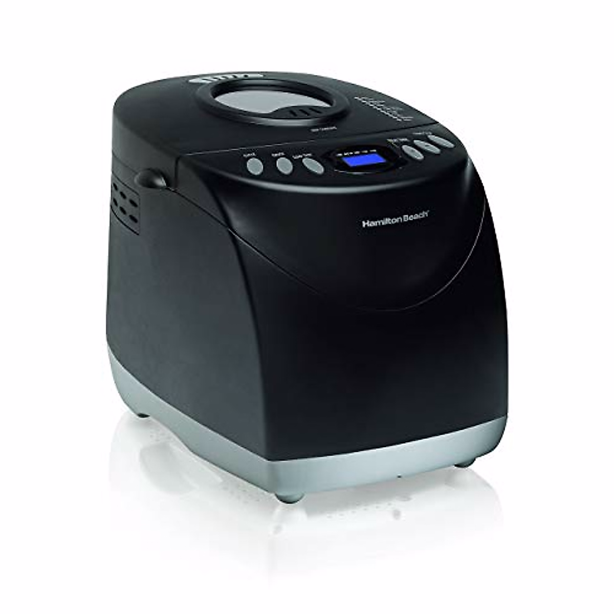 Hamilton Beach (29882C) HomeBaker 2 Lb. Bread Maker Machine with 12 Program Cycles, Non-Stick Dishwasher-Safe Pan and 2 Kneading Paddles, Black (Renewed)