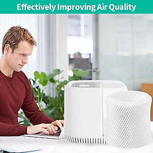 Gazeer Humidifier Replacement Filter Compatible with Canopy Bedside and Nursery Humidifier,Made with Wood Pulp, Paper Filter, 4-Pack