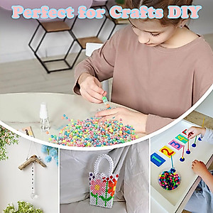 1100pcs Pony Beads,Beads for Jewelry Making,Friendship Bracelet Beads,Beads for Bracelets,Hair Beads,Beads for Crafts,Pony Beads Bulk,Kandi Beads,Colorful Beads,Necklace Beads,DIY Beads