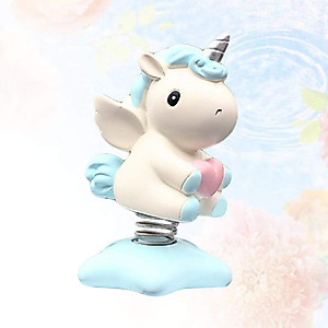 Amosfun Unicorn Dashboard Bobble 10.5x6x5 cm Shaking Head Dancing Unicorn Figurine Car Board Decorations Unicorn Party Favors Gifts