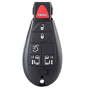 6 Button Key Fob Compatible for 2008-2015 Chrysler Town and Country,2008-2014 Dodge Grand Caravan Keyless Entry Remote Replacement for M3N5WY783X IYZ-C01C
