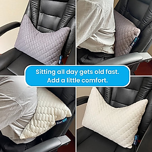 Sidney Sleep Mini Travel Size Neck Pillow - Knee Pillow - Back Lumbar Support - Curved Travel Pillow - 14 x 19 Inches - Adjustable Loft - Washable - Drawstring Backpack Included