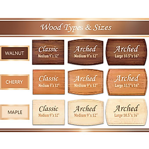 Personalized Grill Wood Cutting Board Handmade in USA – Best Serves as Chopping board, Charcuterie board, Cheese board – Unique Wooden Grilling Gift for men Birthday, Housewarming & Anniversary