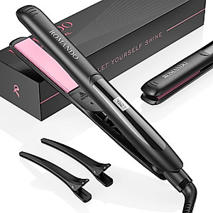Hair Straightener, Flat Iron 2 in 1 Straightening and Curling