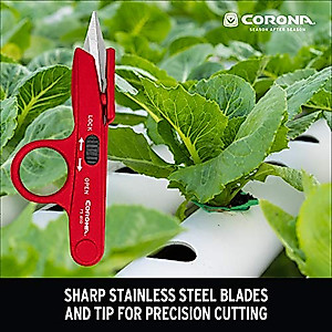 Corona FS 4110 Hydroponic Finger Micro Snips , Red