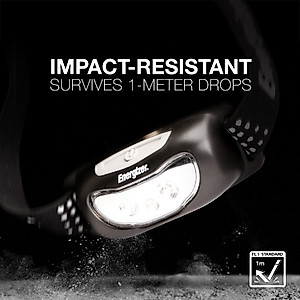 Energizer Universal Plus LED Headlamp, Lightweight Bright Headlamp for Outdoors, Camping and Emergency Light for Adults and Kids, Includes Batteries, Pack of 1