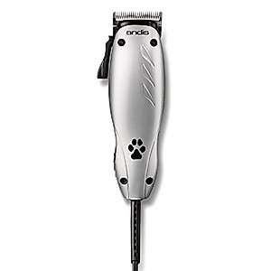 Andis EasyClip Multi-Style 10-Piece Adjustable Blade Clipper Kit, Animal Grooming, Silver, MC-3 (18410)