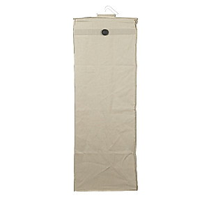 Household Essentials 311332 Hanging Wardrobe Garment Storage Bag | Natural Canvas