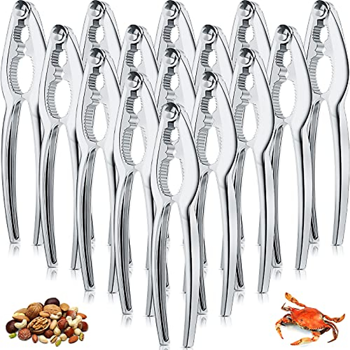 30 Pack Nut Crackers Tool Bulk Crab Crackers and Tools Heavy Duty Crab Leg Claw Crackers Opener Tool for Nuts Shellfish Seafood Home Restaurant Kitchen Crumbled Tools