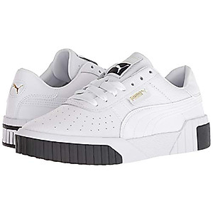 PUMA Women's CALI Sneaker White Black, 9 M US