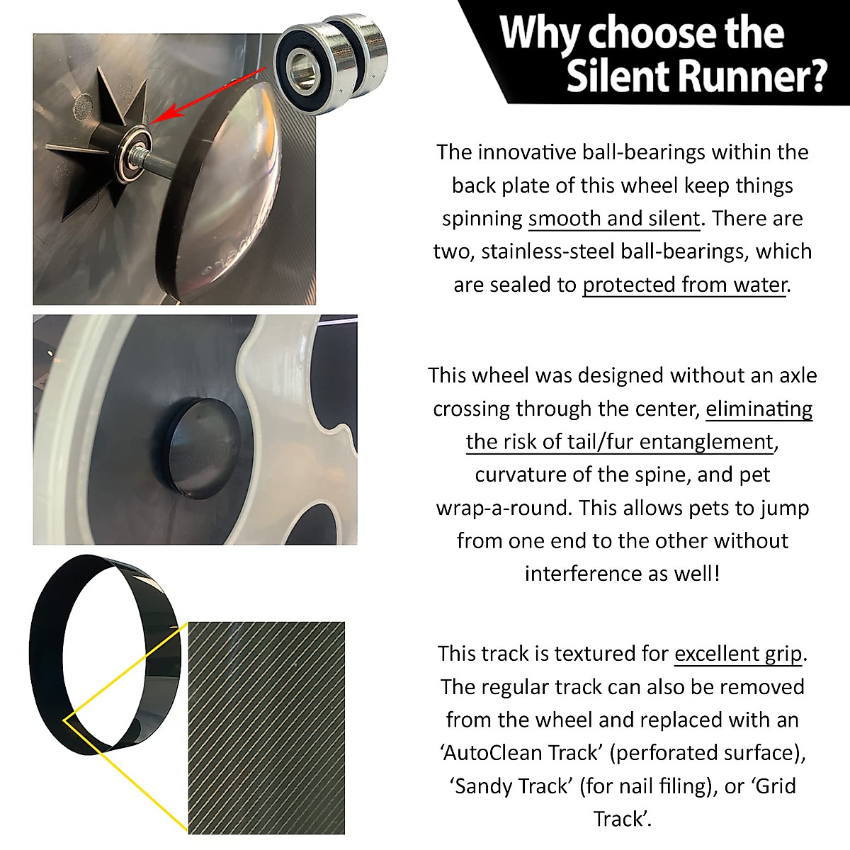 Silent Runner Glow Wheel - 12" Regular - Silent, Fast, Durable Exercise Wheel - Sugar Gliders, Hamsters, Female Rats, Mice & Small Pets