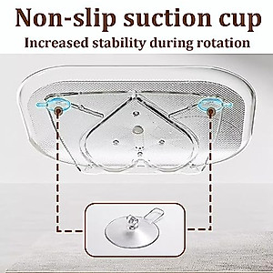 Lazy Susan for Refrigerator, Lazy Susan for Refrigerator Rectangular, Square Lazy Susan Turntable Organizer, Rectangular Turntable for Refrigerator