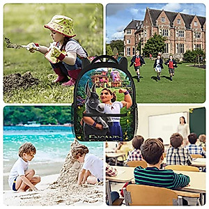 Backpack Encanto Anime Cartoon Backpack 12 Inch Small Bookbags Casual Travel Sandwich Multipurpose Daypack Backpacks For Youth Bags, Black