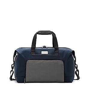 TUMI - Alpha Double Expansion Satchel - Navy/Grey