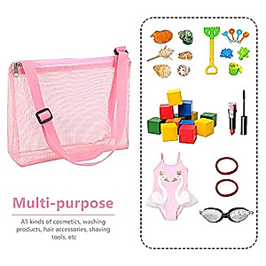 Kisangel Portable Mesh Bag Shower Caddy Practical Toiletry and Bath Organizer Tote