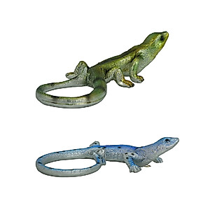 LiffyGift Resin Lizard Wall Decor Animals Craft Sculpture Art Hanging for Indoor Living Room Outdoor Garden Decoration