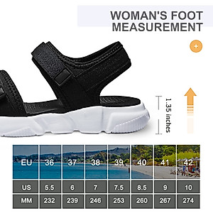 GOLDEN CAMEL Women’s Hiking Sandals Walking Outdoor Sport Sandals with Arch Support Lightweight Comfort Summer Casual Beach Water Shoes