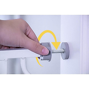 Regalo 56-Inch Extra WideSpan Walk Through Baby Gate, Includes 4-Inch, 8-Inch and 12-Inch Extension, 8 Piece Set - 4 Pack of Pressure Mounts and 4 Pack of Wall Cups and Mounting Kit, White