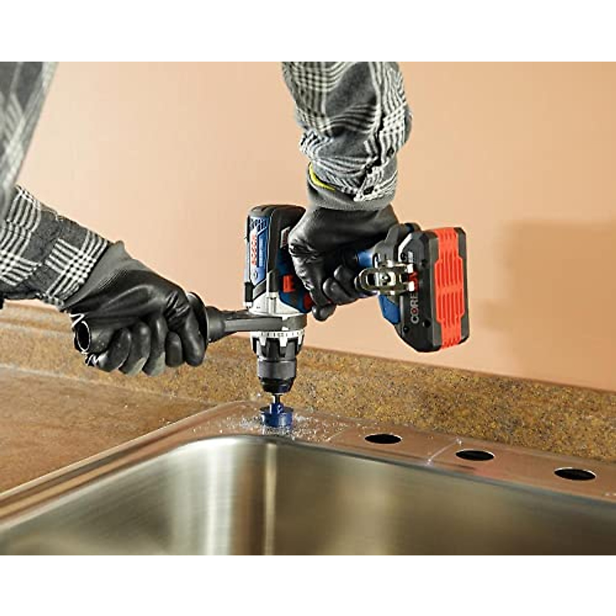 Bosch GSB18V-755CB25 18V EC Brushless Connected-Ready Brute Tough 1/2 In. Hammer Drill/Driver Kit with (2) CORE18V Batteries
