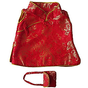 20208-Chinese Cheongsam Clothes for 14" - 18" Stuffed Animals