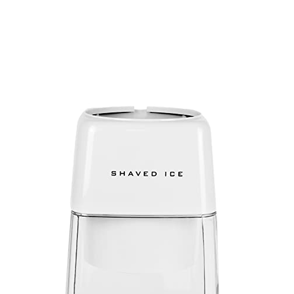 Nostalgia Retro Electric Table-Top Snow Cone Maker, Vintage Shaved Ice Machine Includes 1 Reusable Plastic Cup and Ice Mold, White