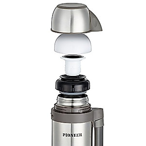 Pioneer Flasks Large Vacuum Flask, 1.8L, Gebürsteter Stahl