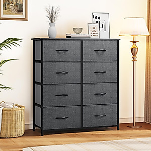 YITAHOME Dresser for Bedroom, Fabric Dresser with 8 Drawers,Tall Dresser,Chest of Drawers for Closet
