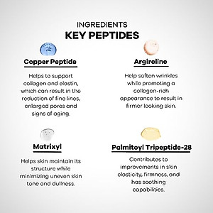 Clinical Skin Polypeptide Firming Serum, for Fine Lines and Wrinkles, Anti-Aging Serum, Antioxidants, Hyaluronic Acid, Night and Day, 1.7 Ounces