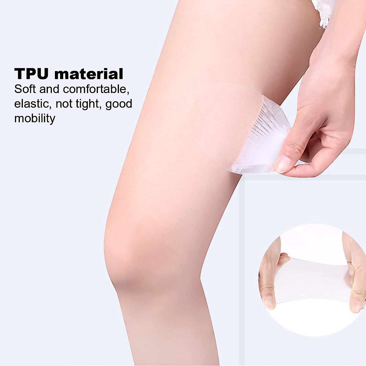 Womens Anti Chafing Pads, 10pcs Thigh Inner Anti Chafing Sticker Thigh Anti Friction Pads Anti Chafing Thigh Bands for Men Women Outdoor Unisex Disposable Knee Calf Anti Chafe Pads Patches