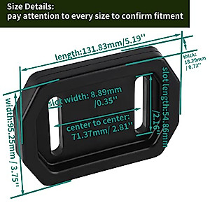 SIMPERAC 731-06439 Skid Shoes for MTD Snow Blower Polymer Slide Shoes Snow Thrower Skid Plates with Mounting Hardware Kit (2 Packs)