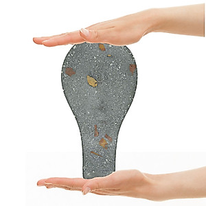 Alchemade Large Grey Terrazzo Spoon Rest - Stylish Terrazzo Aesthetic Cooking Spoon Holder In A Modern, Contemporary And Mid-century Style For Your Home