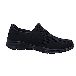 Skechers mens Equalizer Double Play Slip On Loafer, Black, 11.5 Wide US